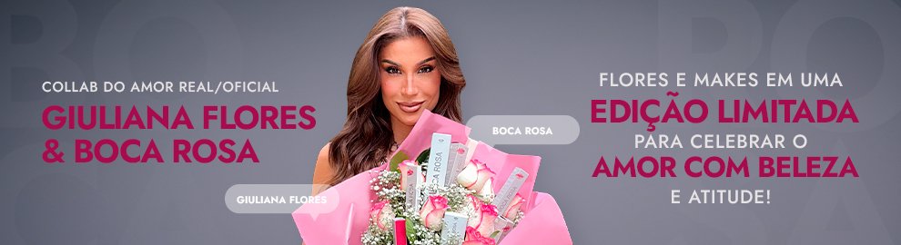 Giuliana Flores e Boca Rosa