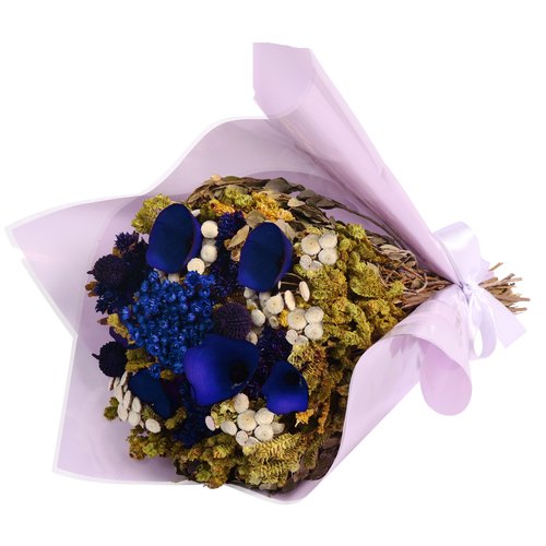 Buquê Mix de Flores Secas Azuis | Giuliana Flores Buquê Mix de Flores Secas Azuis | Giuliana Flores