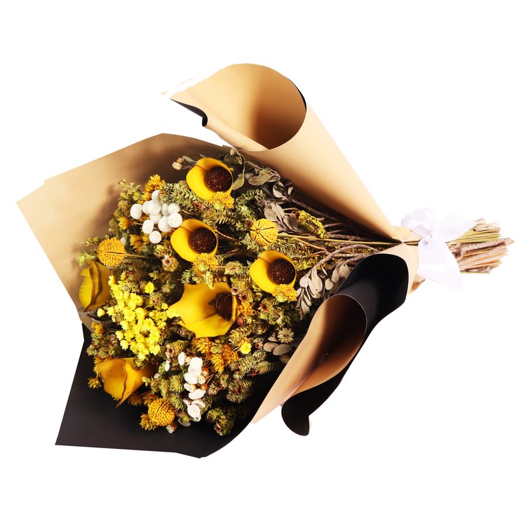 Buquê Mix de Flores Secas Amarelas | Giuliana Flores Buquê Mix de Flores Secas Amarelas | Giuliana Flores
