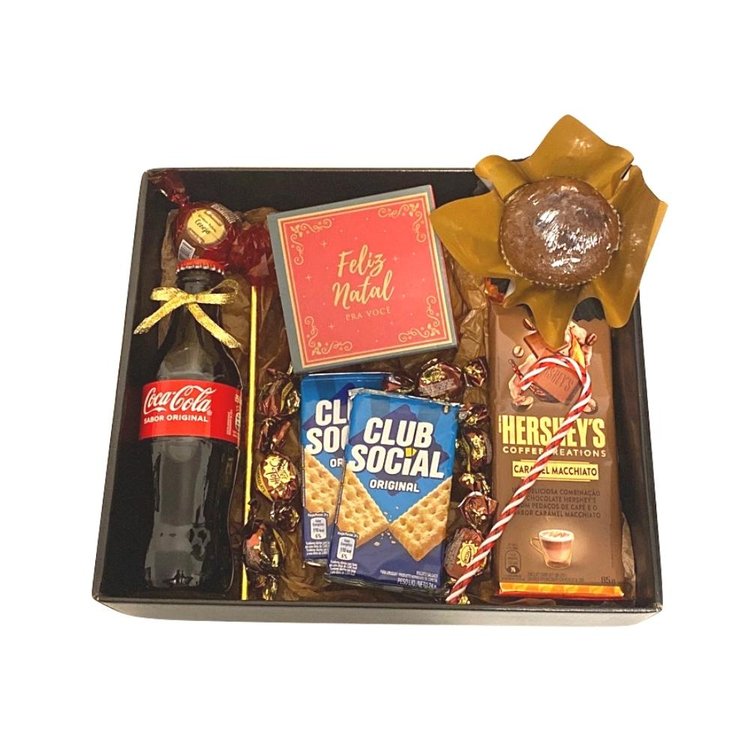 Cesta De Natal Com Chocolate Feliz Natal Giuliana Flores