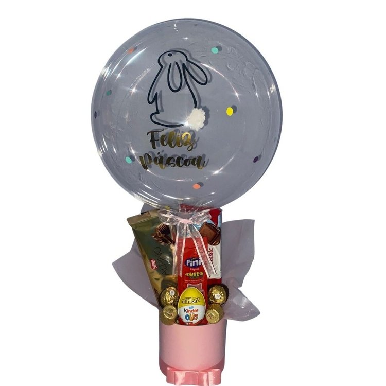 Box de Guloseimas Páscoa Rosa | Giuliana Flores