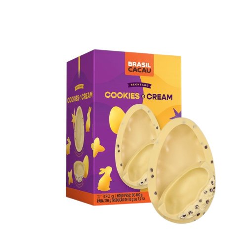 Ovo de Páscoa Recheado Cookies & Cream 370g | Giuliana Flores